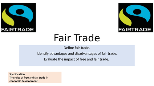 Economic Development Lesson 3 – Fair Trade - IGCSE Global Citizenship ...