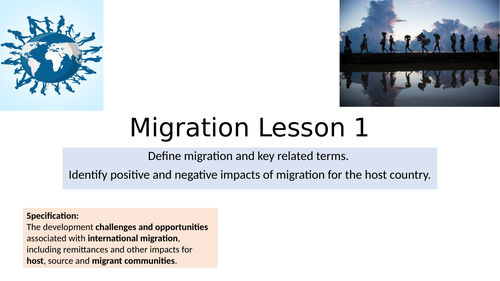 Economic Development Lesson 4 – Migration - IGCSE Global Citizenship ...