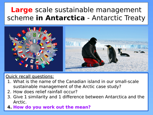 Antarctic Treaty: Large scale sustainable management in the polar biome ...