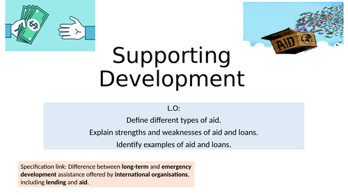 Economic Development Lesson 16 – Aid - IGCSE Global Citizenship ...