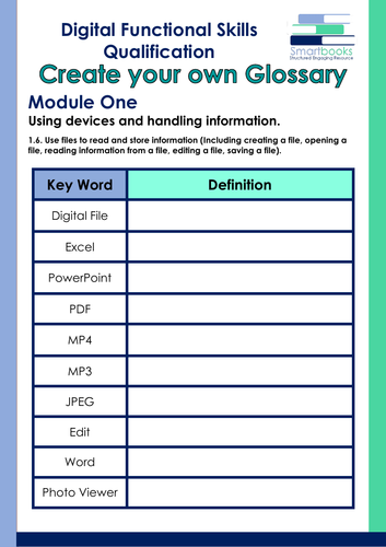 Digital Functional Skills - Module 1 - Using Devices & Handling ...