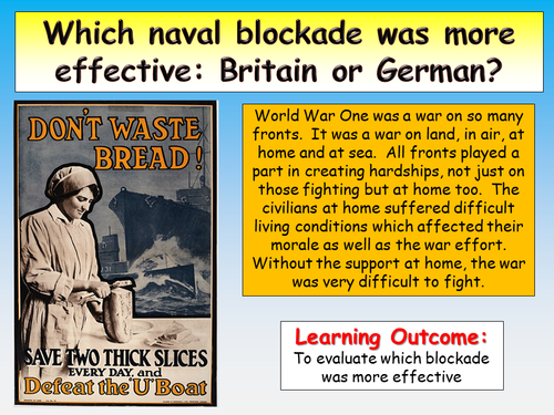 WWI Naval Blockades | Teaching Resources
