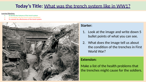 BUNDLE - WW1 MEDICINE (6 lessons + revision booklet) MTT GCSE History ...