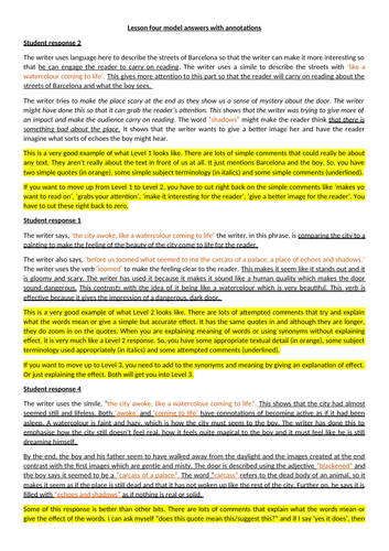 Language Paper 1 SoW | Teaching Resources