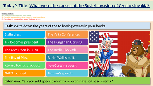BUNDLE WHOLE COURSE - SUPERPOWER RELATIONS & COLD WAR GCSE HISTORY ...