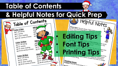 Elf Behavior Reward Punch Cards - EDITABLE - Christmas Elves Sitting on ...