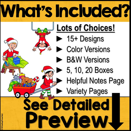 Elf Behavior Reward Punch Cards - EDITABLE - Christmas Elves Sitting on ...