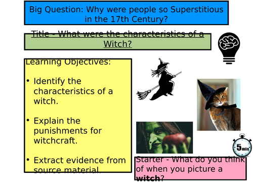 Witch Hunt - KS3 History Stuarts | Teaching Resources