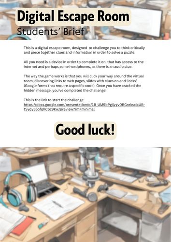 Digital Escape Room (Fun Biology!) | Teaching Resources