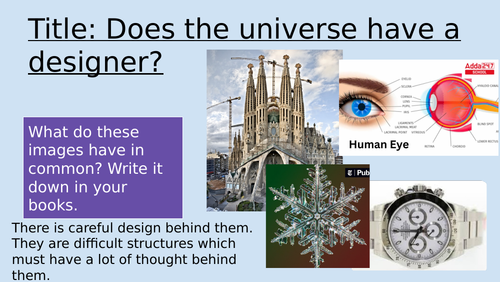 Does the universe have an Intelligent Designer? | Teaching Resources
