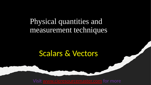 Igcse Physics Topic 1 Force And Motion Teaching Resources