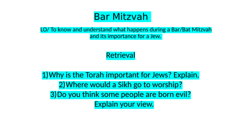 Bar and Bat Mitzvah | Teaching Resources