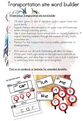 Transportation mega bundle | Teaching Resources