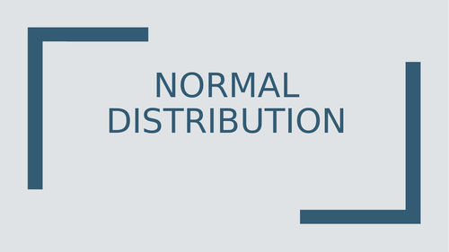 Normal Distribution Introduction Lesson | Teaching Resources Normal Distribution Introduction Lesson | Teaching Resources