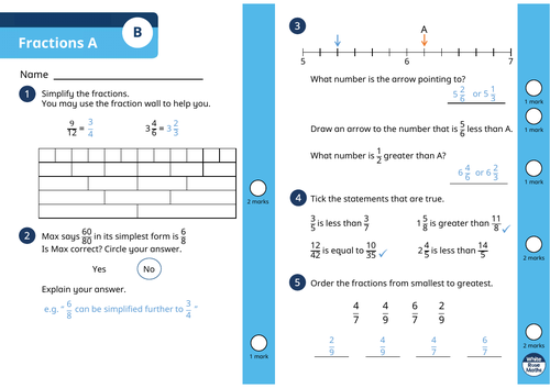 Fractions Year 6 Math Differentiated Resources Teaching Resources