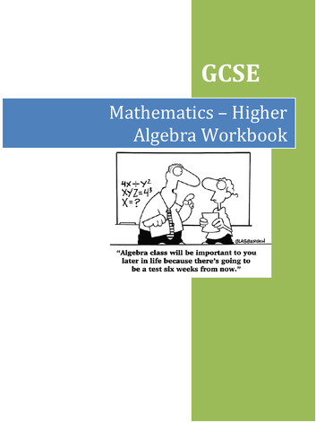 Algebra GCSE Booklet - Higher & Intermediate | Teaching Resources
