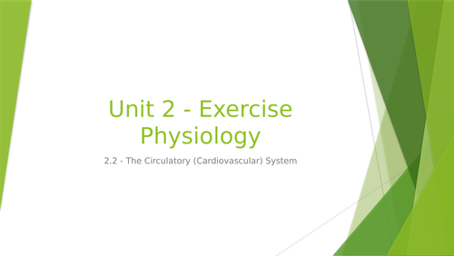 IB SEHS - Unit 2.2 - The Cardiovascular System | Teaching Resources