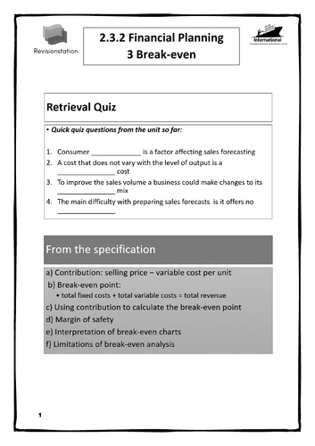 Pearson Edexcel International A Level Business XBS11 and YBS11 2323 ...