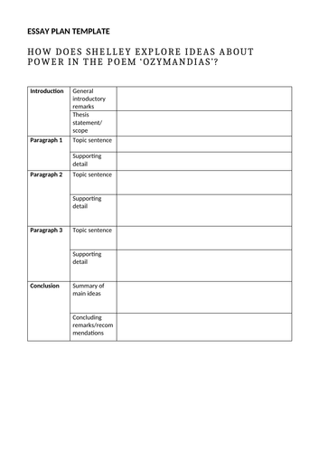 Teaching English: Poetry - Shelley 'Ozymandias' | Teaching Resources