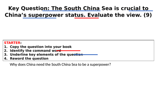 KS3 China: the South China Sea | Teaching Resources
