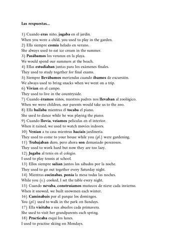 The Imperfect Tense in Spanish / El imperfecto - Complete Guide ...