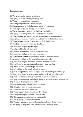 The Future Tense in Spanish / El futuro - Complete Guide | Teaching ...