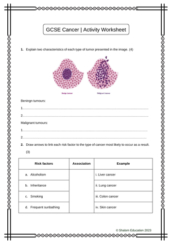 AQA GCSE Cell Biology Pack - 21 Activity Worksheets | Teaching Resources