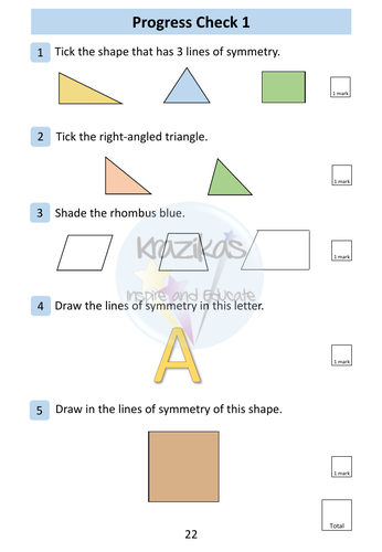 Level 1 Functional Skills Maths - 2D Shapes Workbook | Teaching Resources