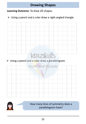 Level 1 Functional Skills Maths - 2D Shapes Workbook | Teaching Resources