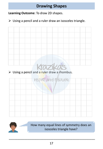 Level 1 Functional Skills Maths - 2D Shapes Workbook | Teaching Resources