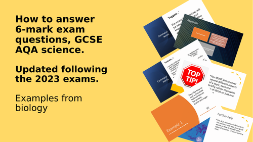 6 Mark Questions GCSE AQA Science | Teaching Resources