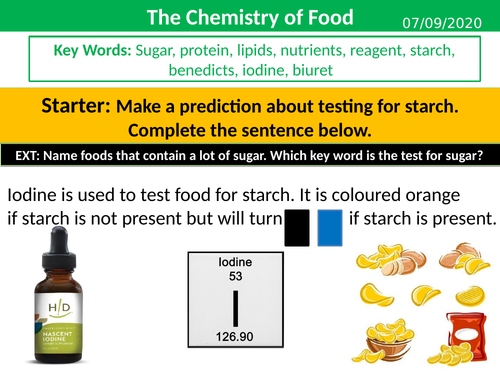 B3.3 The chemistry of food | Teaching Resources