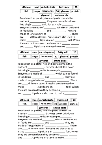 B3.3 The chemistry of food | Teaching Resources