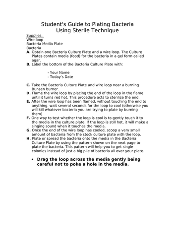 B5.3 Growing bacteria in a lab | Teaching Resources