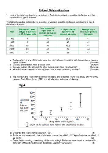 B7.4 Diet, exercise, and disease | Teaching Resources