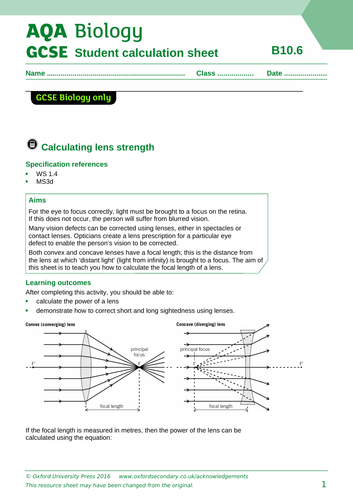 B10.6 Common problems of the eye | Teaching Resources