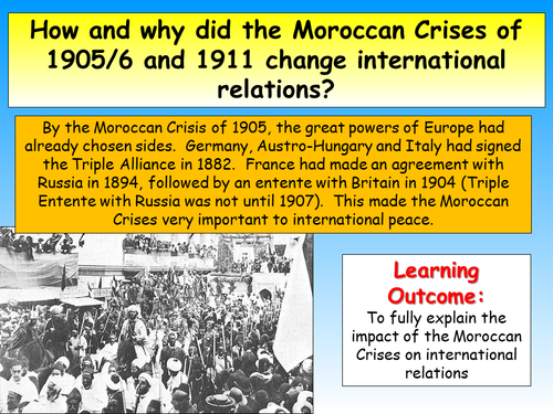 Moroccan Crisis 1905-6 + Agadir 1911 | Teaching Resources