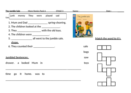 ORT Level 3 - Worksheets to support reading books | Teaching Resources