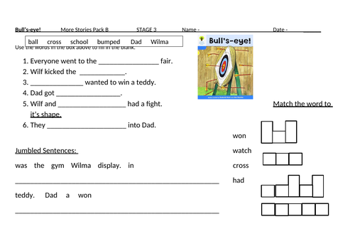 ORT Level 3 - Worksheets to support reading books | Teaching Resources