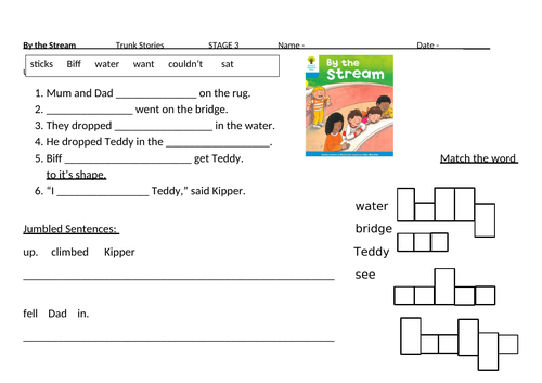 ORT Level 3 - Worksheets to support reading books | Teaching Resources