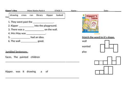 ORT Level 3 - Worksheets to support reading books | Teaching Resources