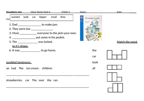 ORT Level 3 - Worksheets to support reading books | Teaching Resources