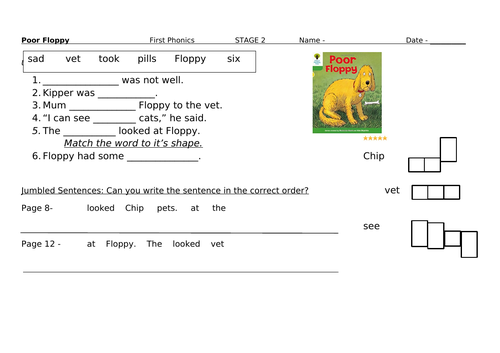 ORT Level 2 - More worksheets to support reading books | Teaching Resources