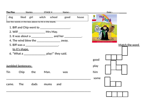 ORT Level 4 - Worksheets to support reading books | Teaching Resources