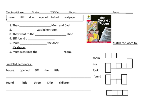ORT Level 4 - Worksheets to support reading books | Teaching Resources
