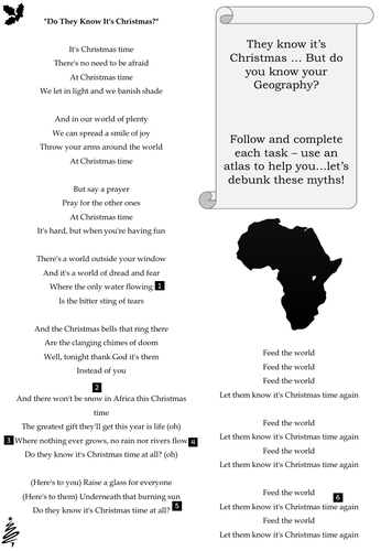 Africa Xmas Lesson | Teaching Resources