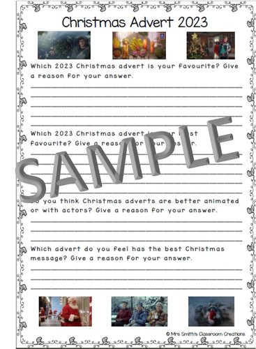 Christmas Adverts 2023 | Teaching Resources