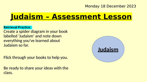 Judaism Unit KS3 | Teaching Resources