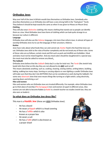 Judaism Unit KS3 | Teaching Resources