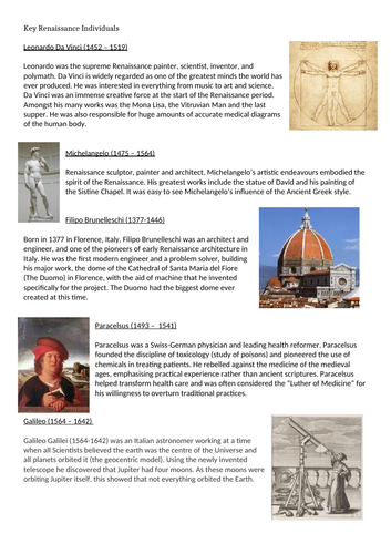 Renaissance - KS3 History Stuarts | Teaching Resources
